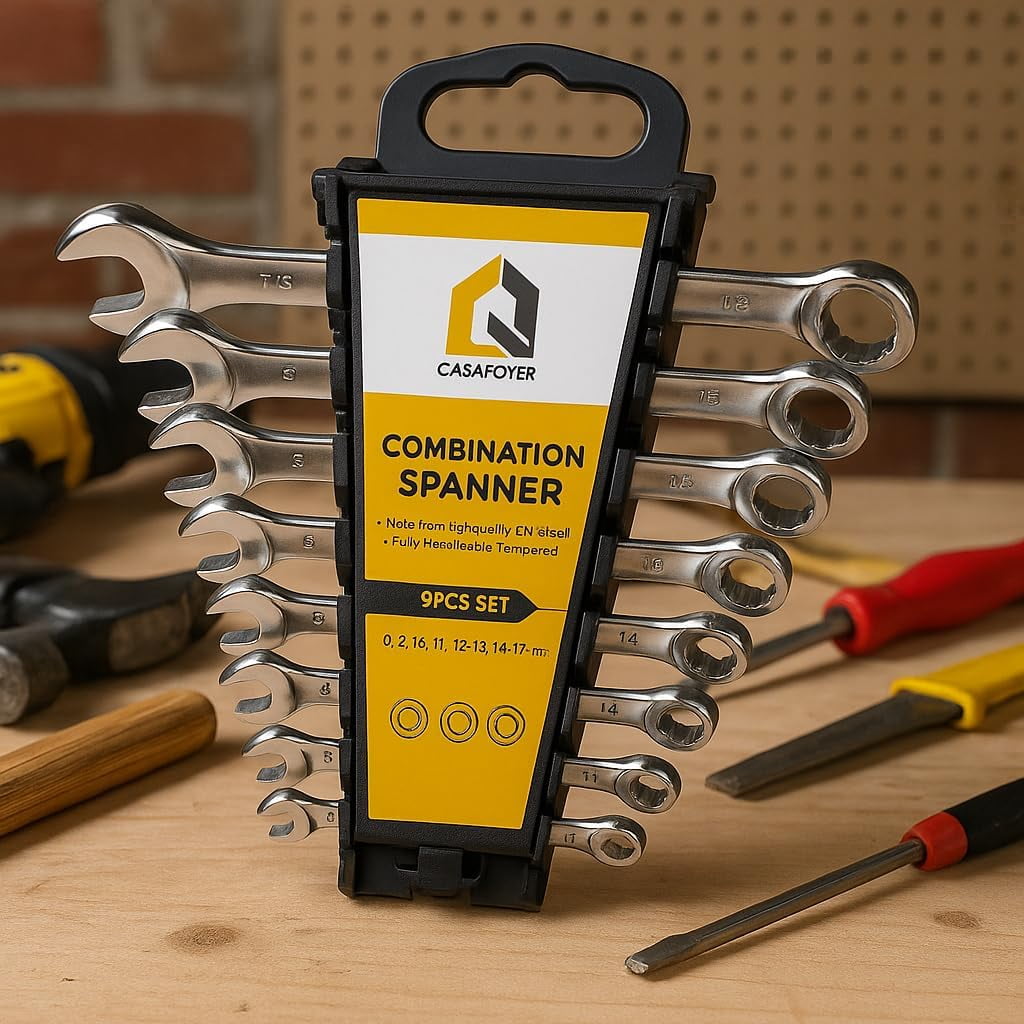 Combination Spanner Set – Wrench Set - Polished Finish, Superior Grip ...