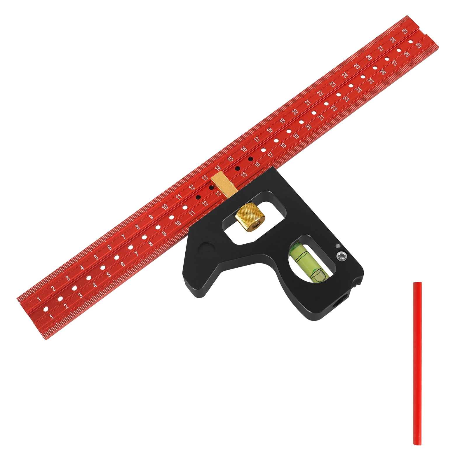 Combination Square 11.8inch 45/90 Degrees Aluminum Alloy Woodworking ...