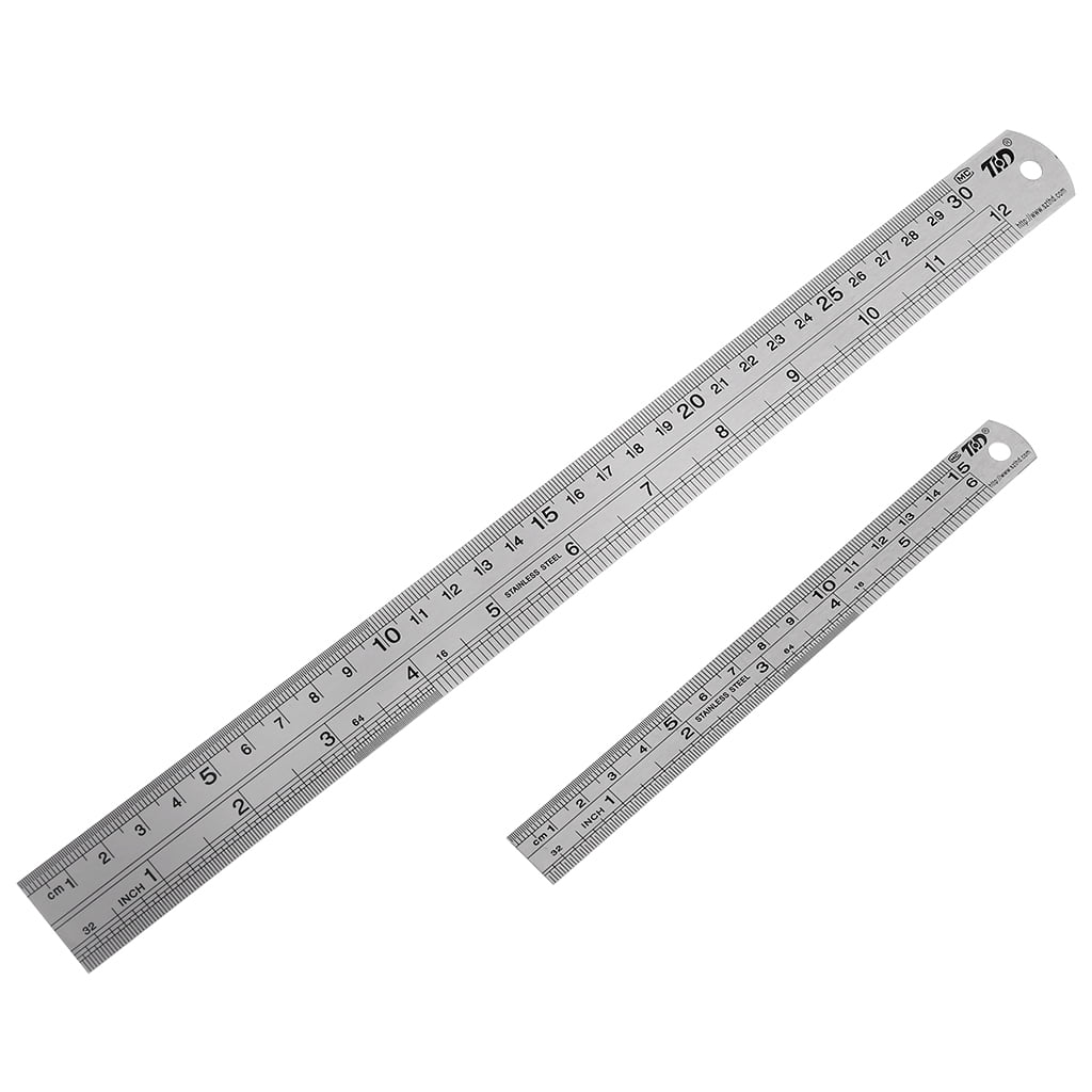 Combination Square Ruler Stainless Steel Rulers Metal Ruler Kit for ...