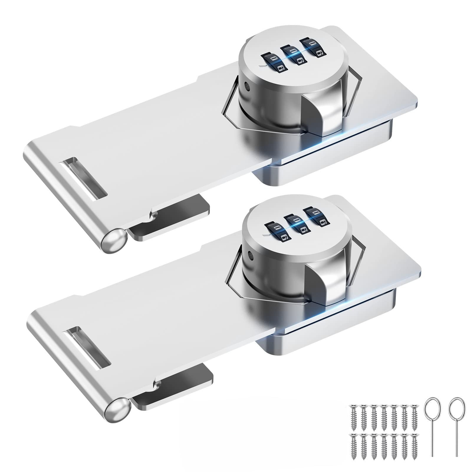 Combination lock Cabinet door lock Drawer lock Anti-theft double door ...