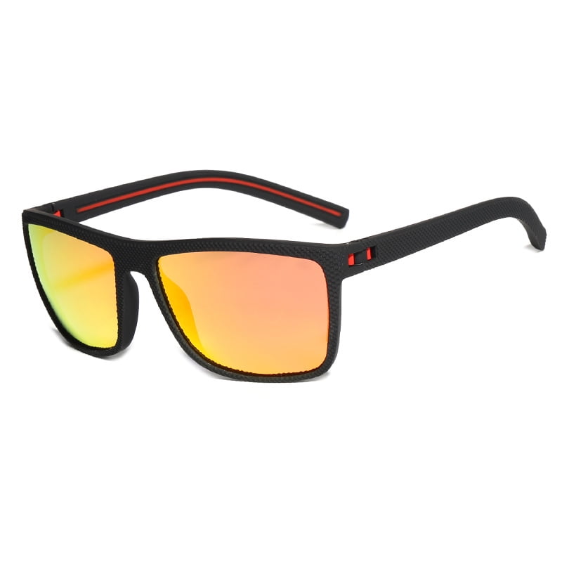 Combination polarized lens men's sunglasses Jujube Red - Walmart.com