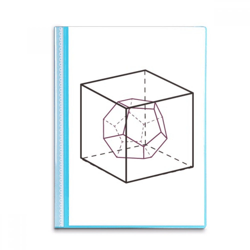 Combinatorial Cube Mathematical Geometric Space Book Sheet Protectors ...