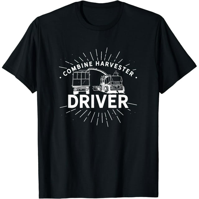 Combine Harvester Driver Threshing Harvesting Machine T-Shirt - Walmart.com