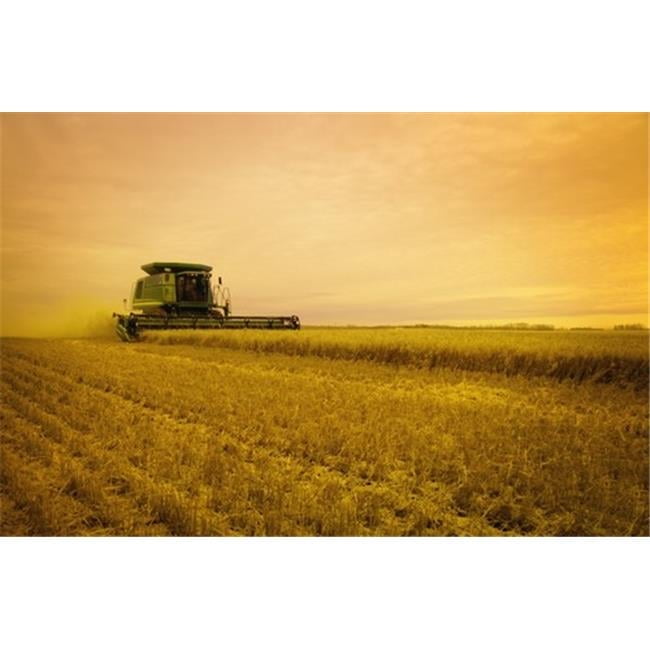 Combine Harvester Poster Print - Walmart.com