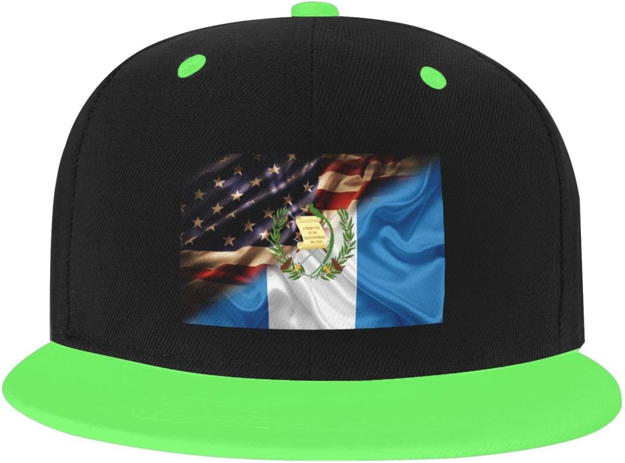 Combined Guatemala and USA Flag Flat Bill Hats - Walmart.com