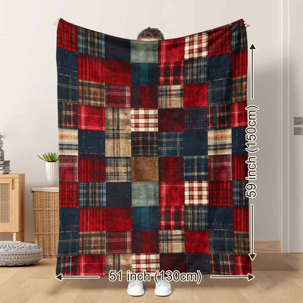 + Combines Elements Into One Piece, Featuring a Plaid Design with ...