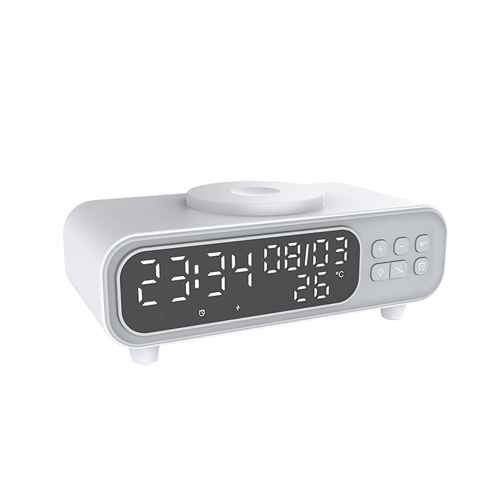 Combines night light, LED temperature display, auto-dimming and date ...