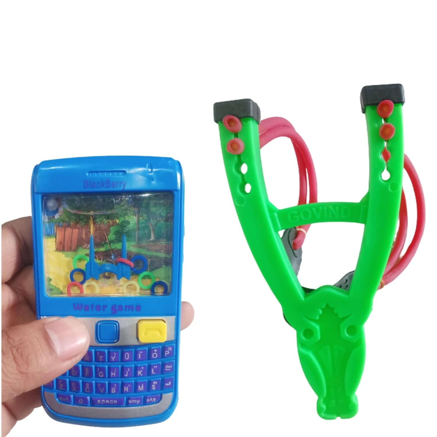 Combo | 1 Slingshot Gulel + 1 Water Mobile Game | Rubber Slingshot ...