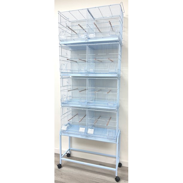 Combo-4 of White Plated Stack & Lock Double Breeding Breeder Flight ...