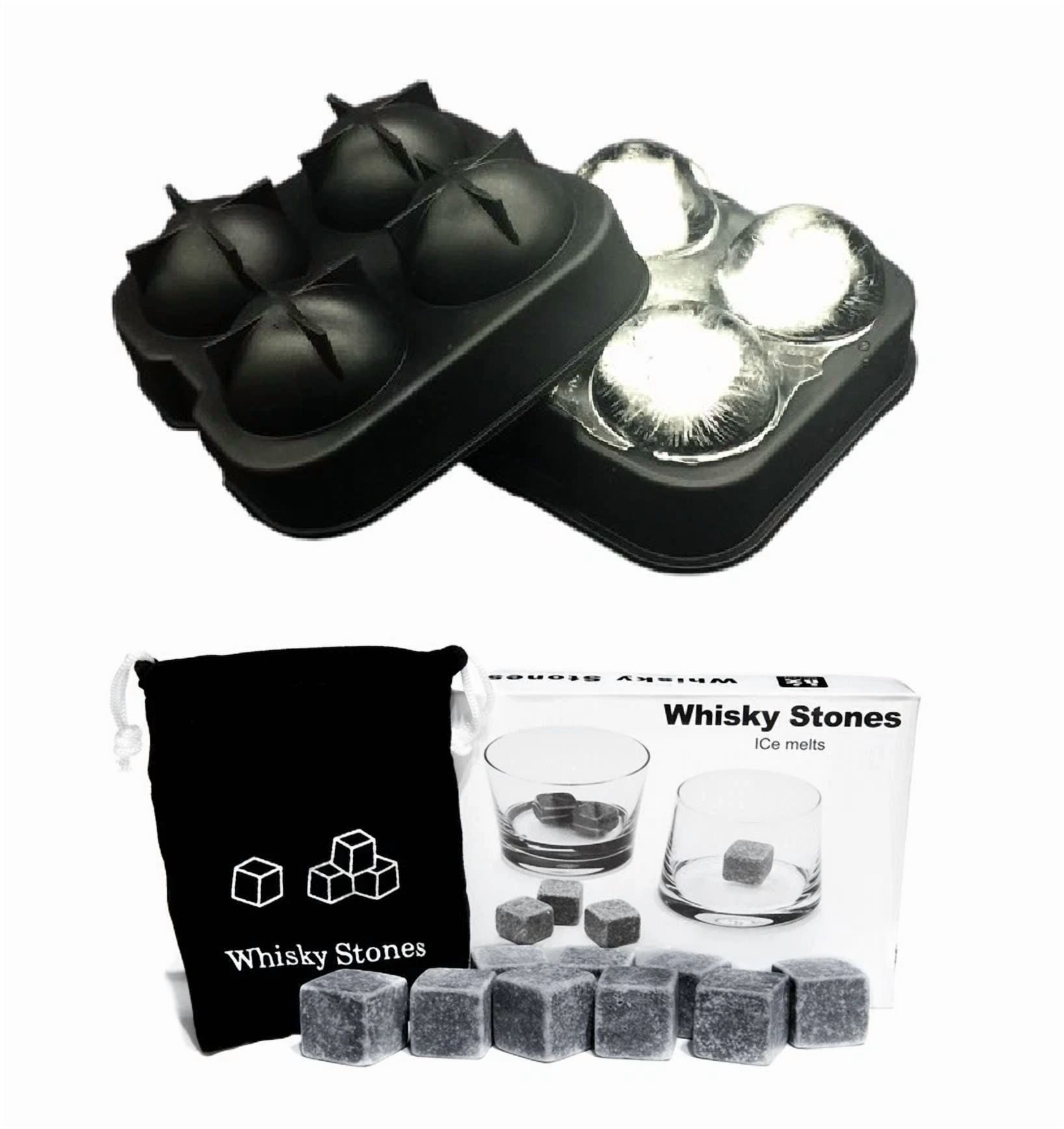 Combo 9 Whiskey Whisky Scotch Soapstone Stone Ice Cubes Rocks 4 Ball ...