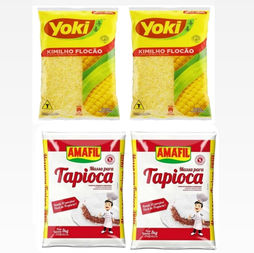 Combo Brasileiro | Hidratada Para Tapioca 2x1kg | Hydrated Tapioca ...