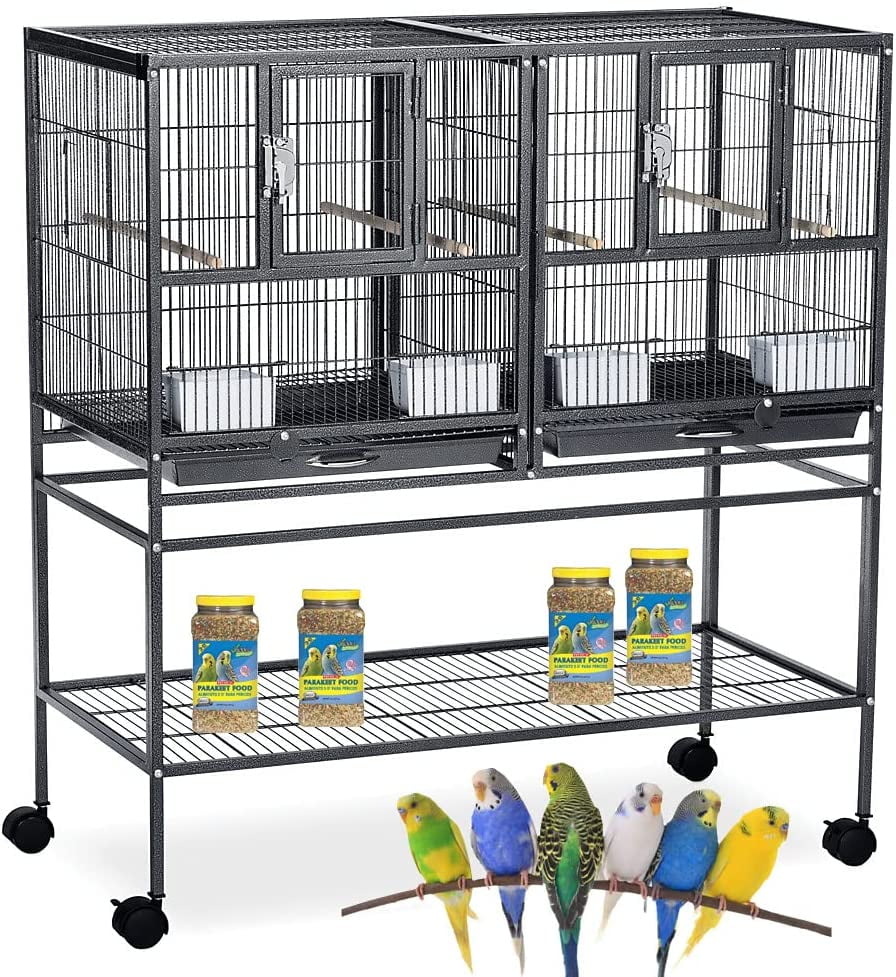 Combo Breeding Stacker Center Divided Breeder Bird Flight Double ...