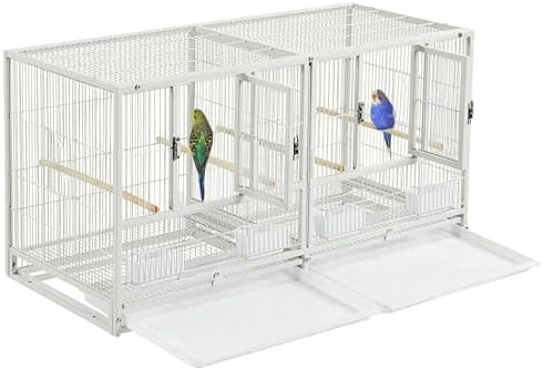Combo Breeding Stacker Center Divided Breeder Bird Flight Double ...