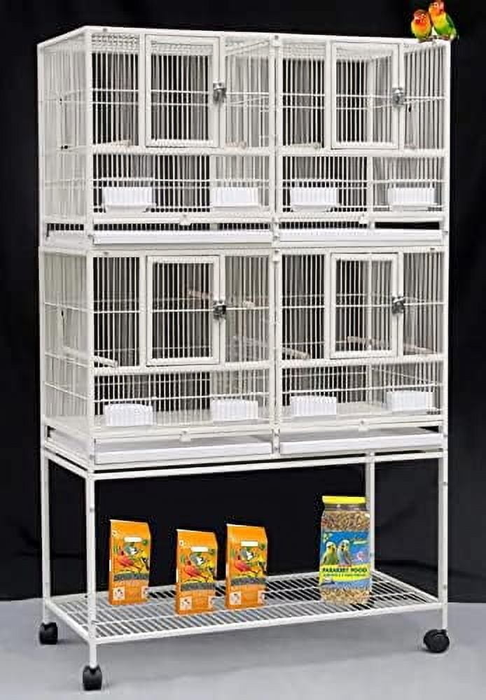 Combo Breeding Stacker Center Divided Breeder Bird Flight Double ...