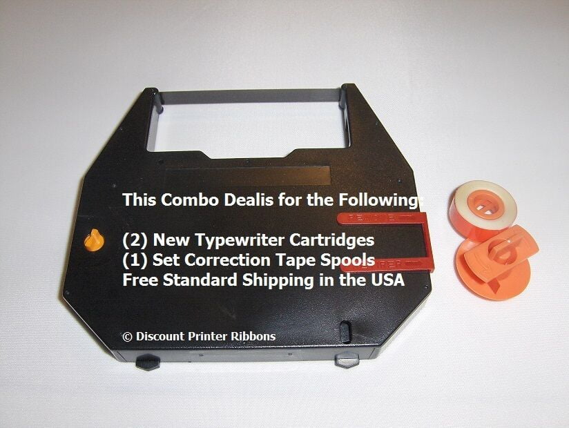 Combo Deal Olympia Mastertype 2 Typewriter Ribbon / Correction Spool ...