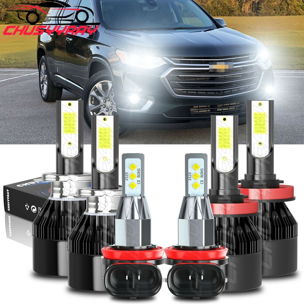 Combo H7+H11+H11 LED Headlight Kit Mini Bulbs High Low Beam Fog Light ...