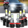 Combo H7+H11+H11 LED Headlight Kit Mini Bulbs High Low Beam Fog Light ...