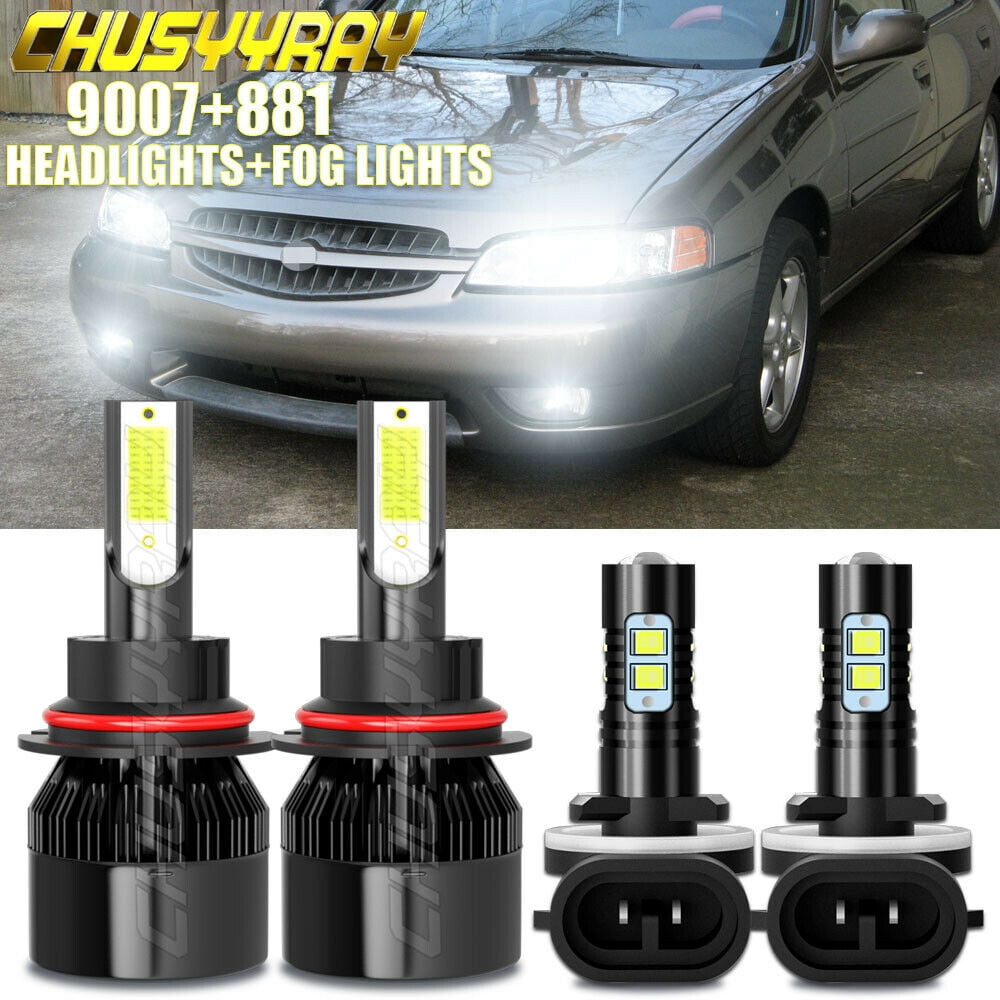 Combo LED Headlight Bulbs For 1998-2001 Nissan Altima High/Low Beam ...