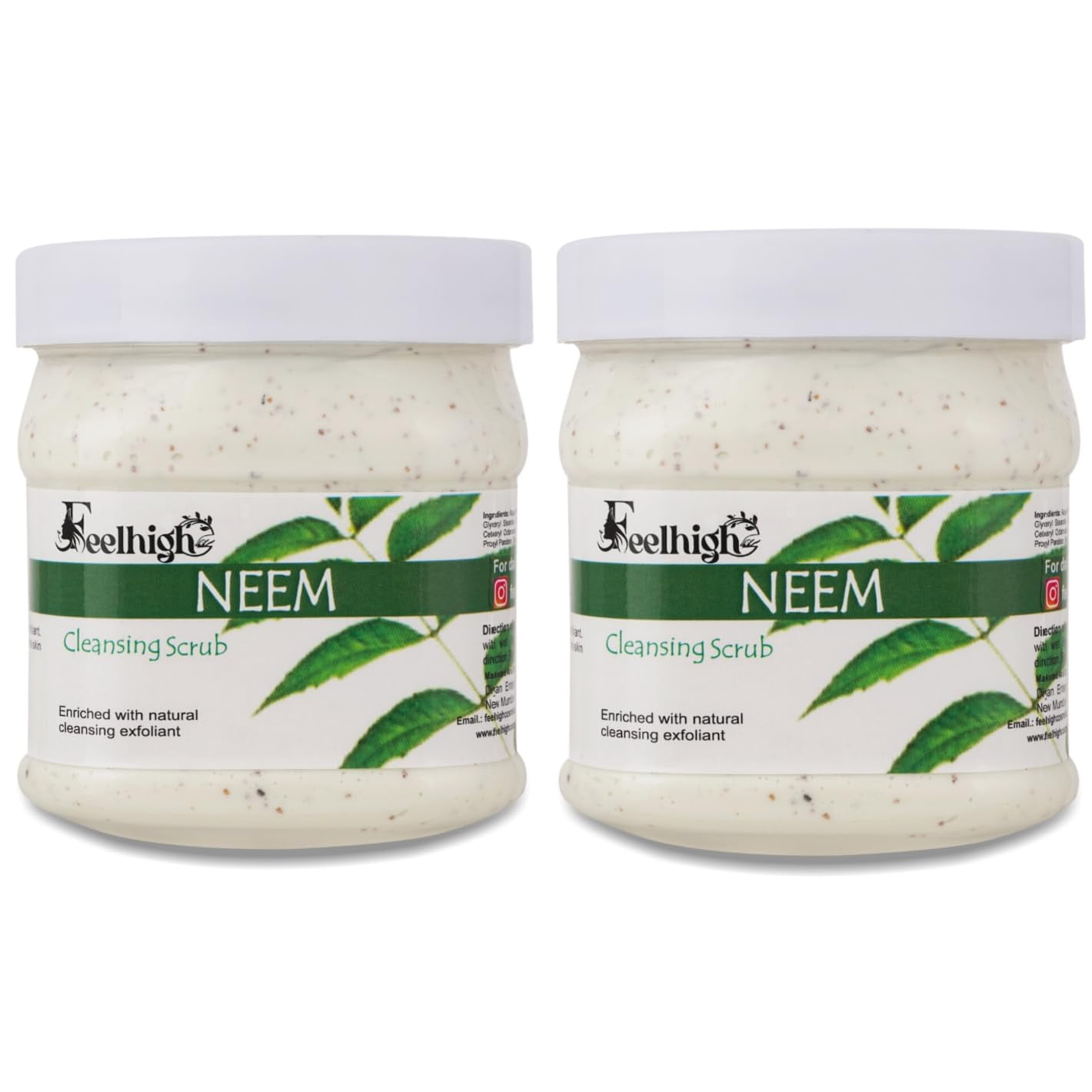 Combo Neem Face Scrub Natural Exfoliating Scrub for Clear Radiant Skin ...