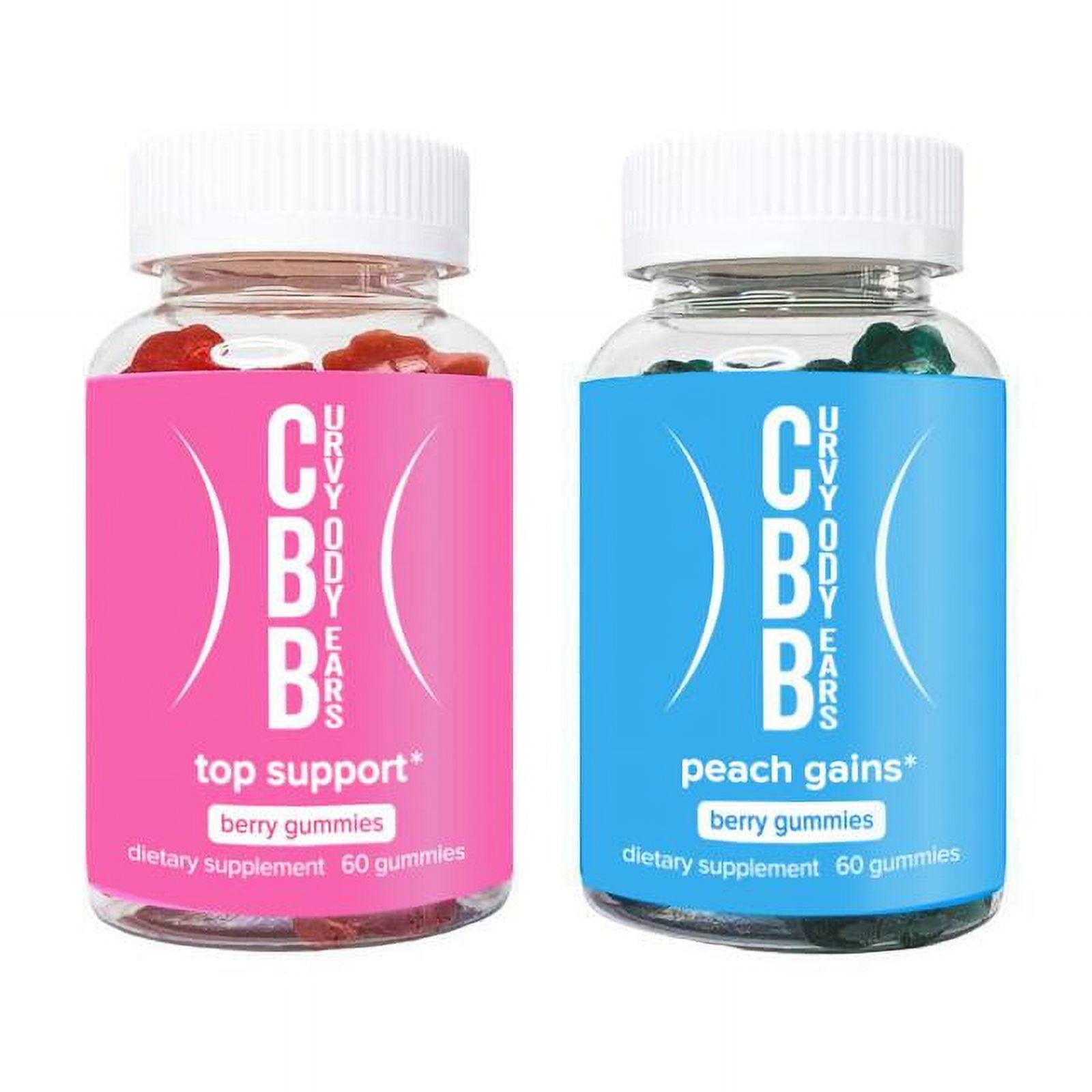 Combo Pack - Top Support and Peach Gains Gummies - Workout Aid - Women ...