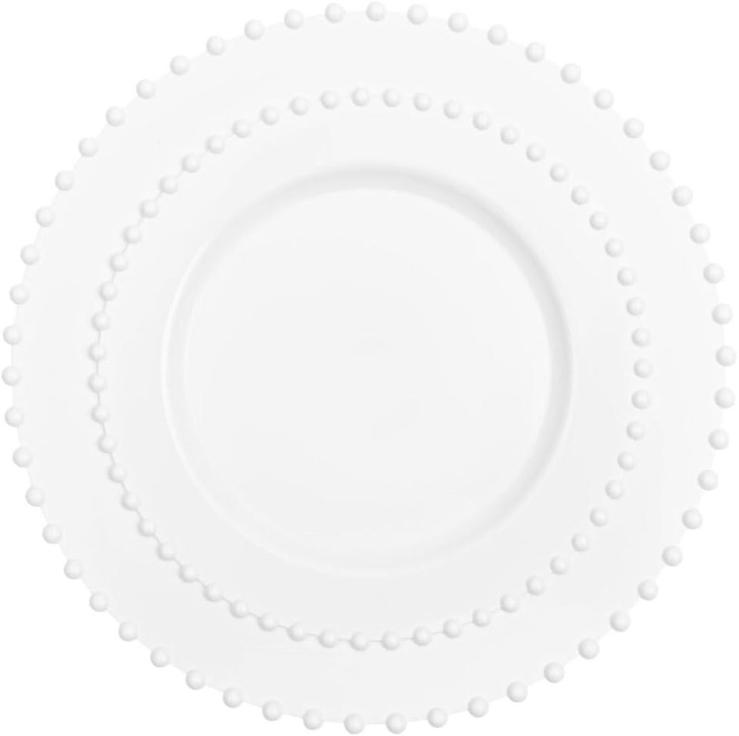 Combo Set 7" Dessert Plates and 10" inch Round White Plastic Plates ...