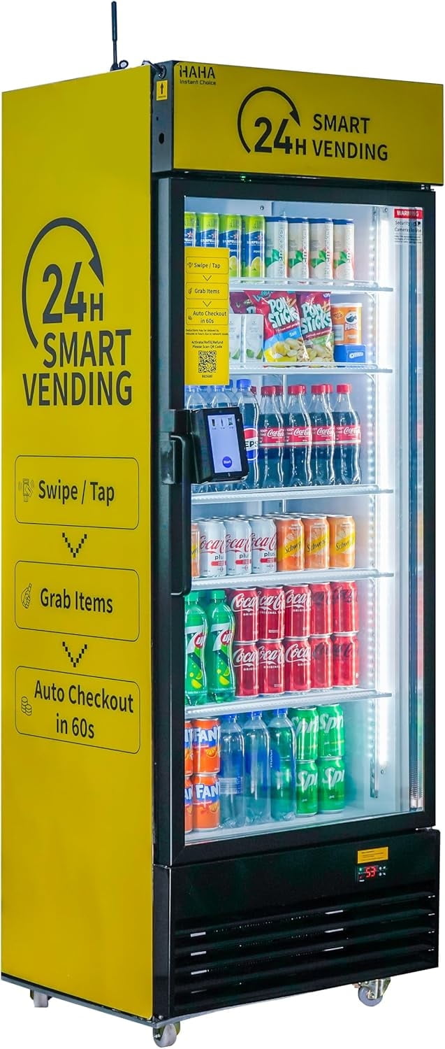Combo Vending Machine,Smart Refrigerated Beverage Vending Machine with ...