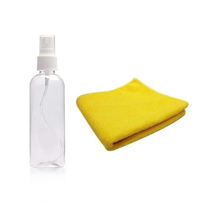 Combo of Microfiber Cleaning Cloth with Refillable Reusable Container ...