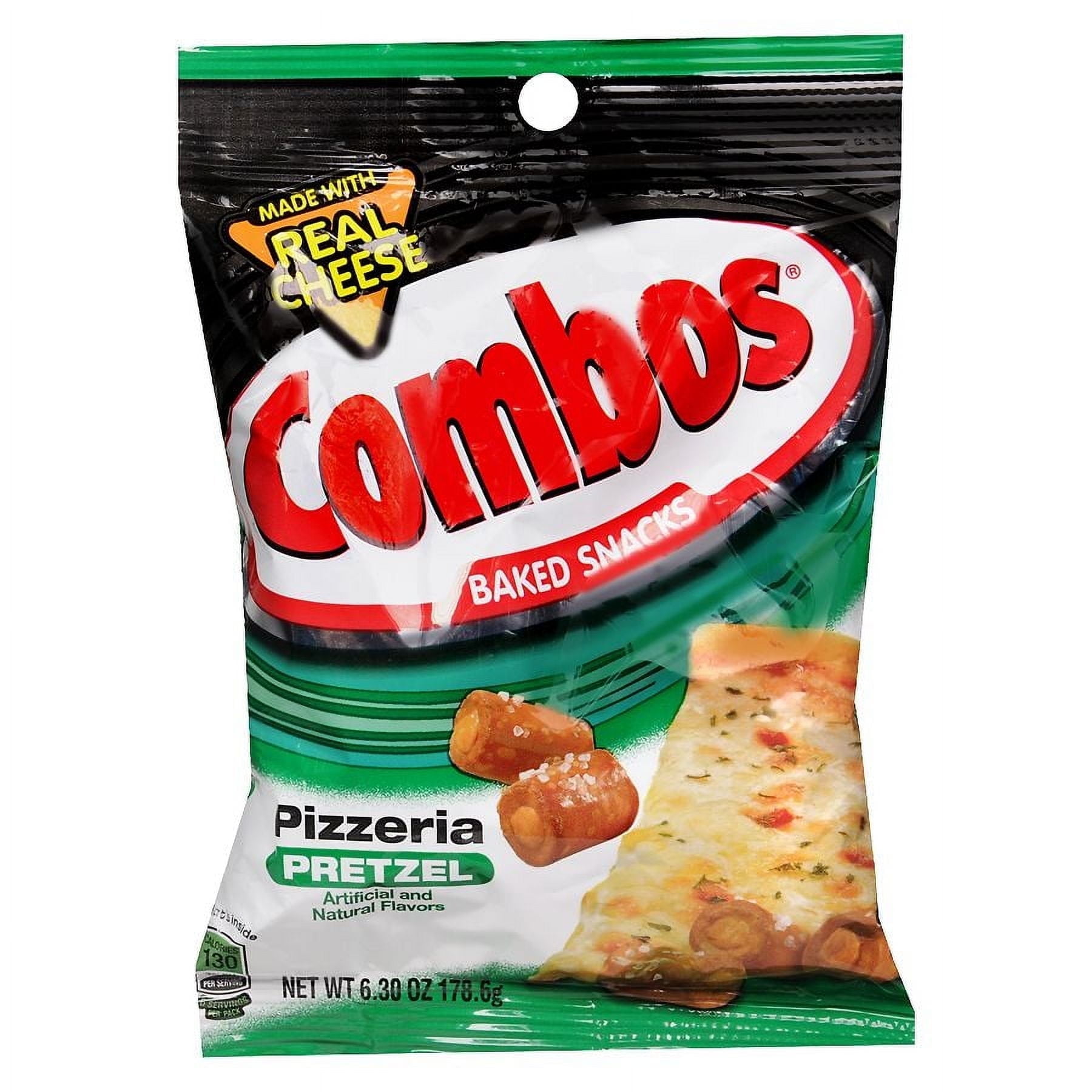 Combos Baked Snacks Pizzeria Pretzel 6.3 oz Pack of 2 - Walmart.com