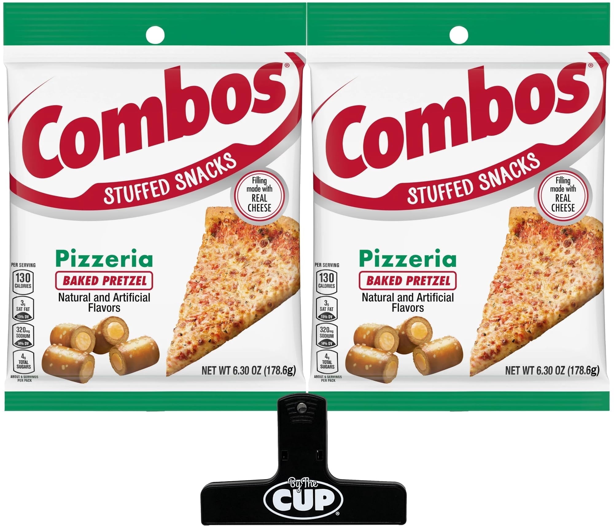 By The Cup Combos Pizzeria Baked Pretzels, Cheese Filled, Snack Pack, 6 ...