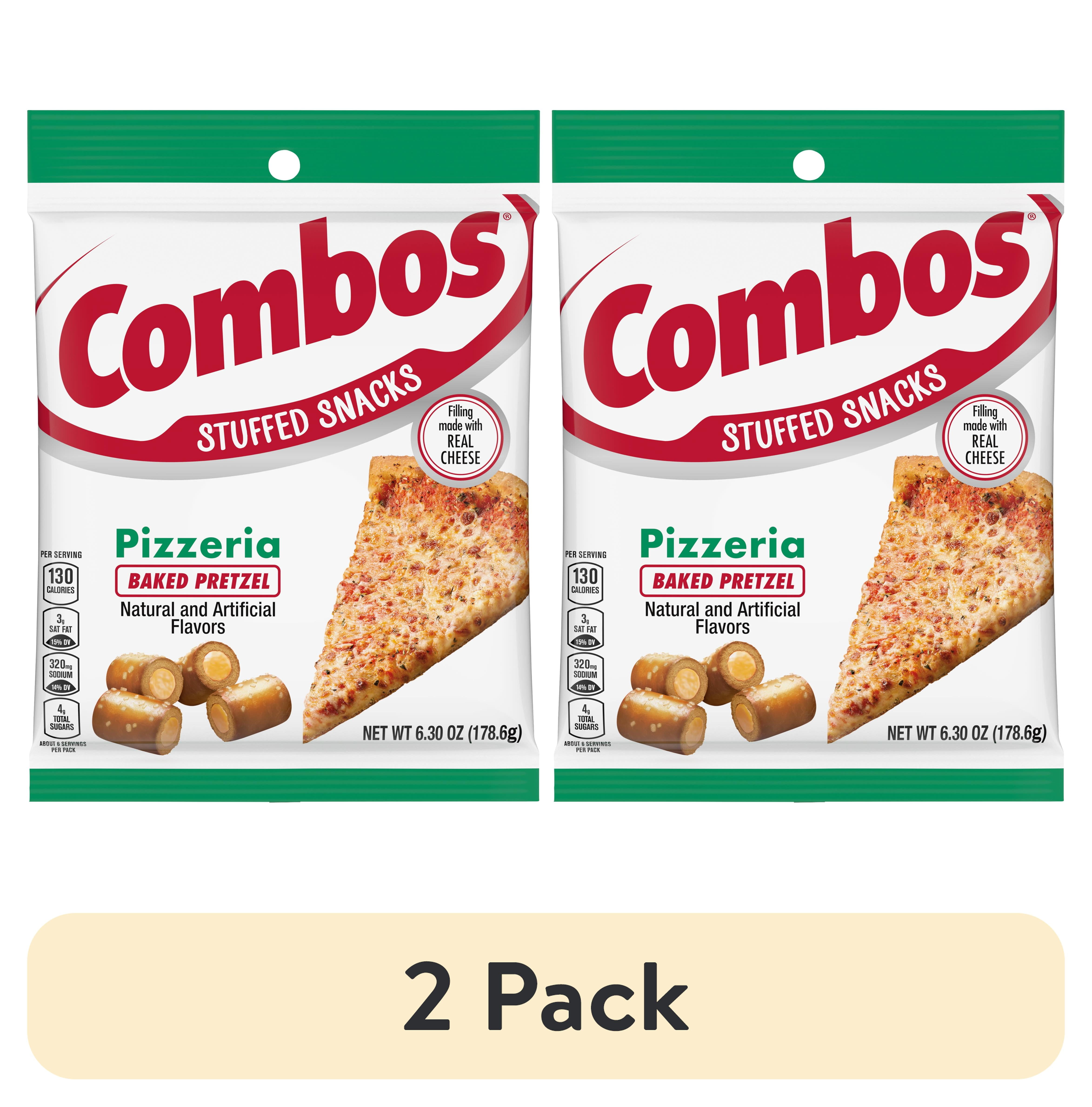 (2 pack) Combos Stuffed Snacks Pizzeria Baked Pretzel Snacks - 6.3 oz ...