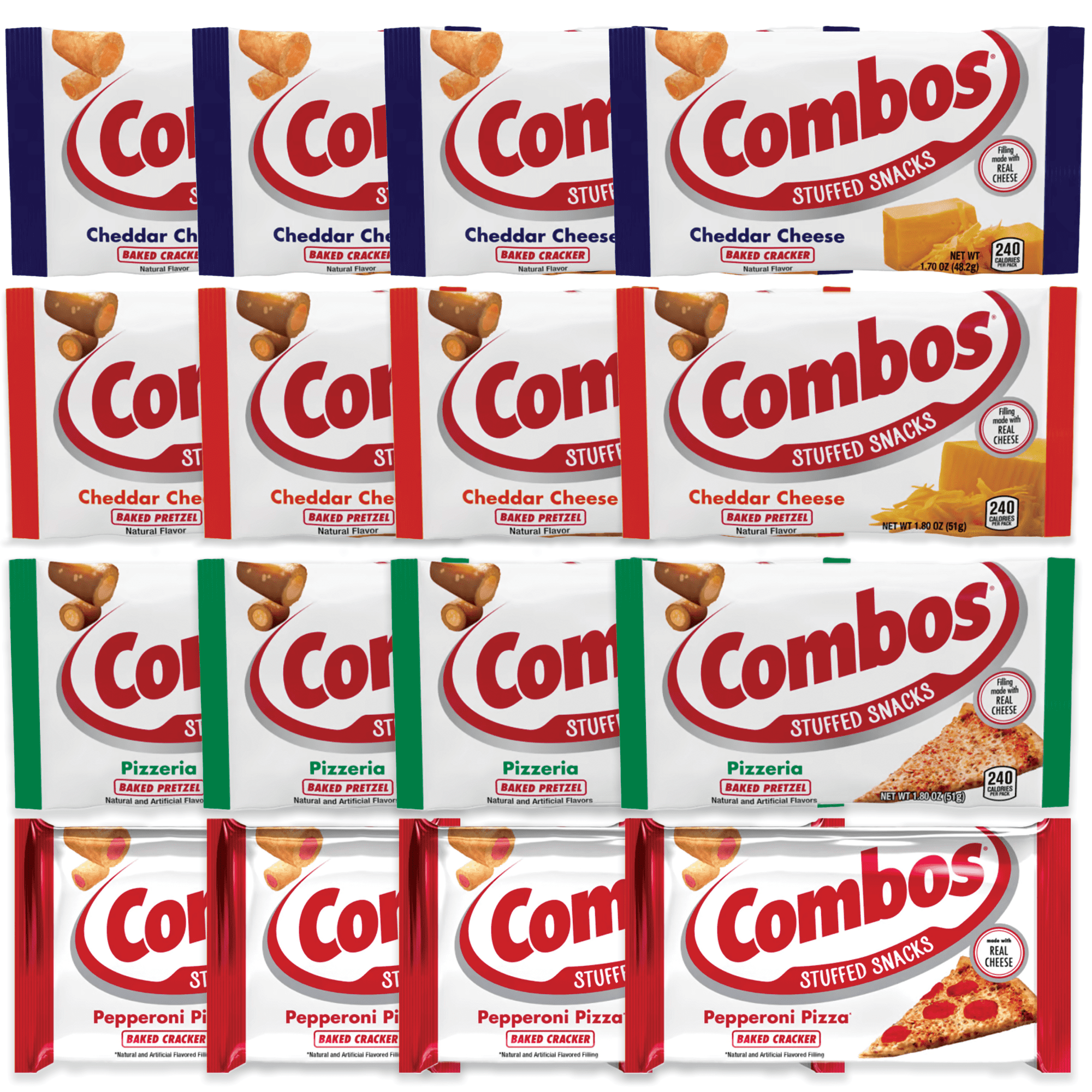 Combos Variety Pack of 4 Flavors 4 of Each (Total of 16 Bags) - Walmart.com