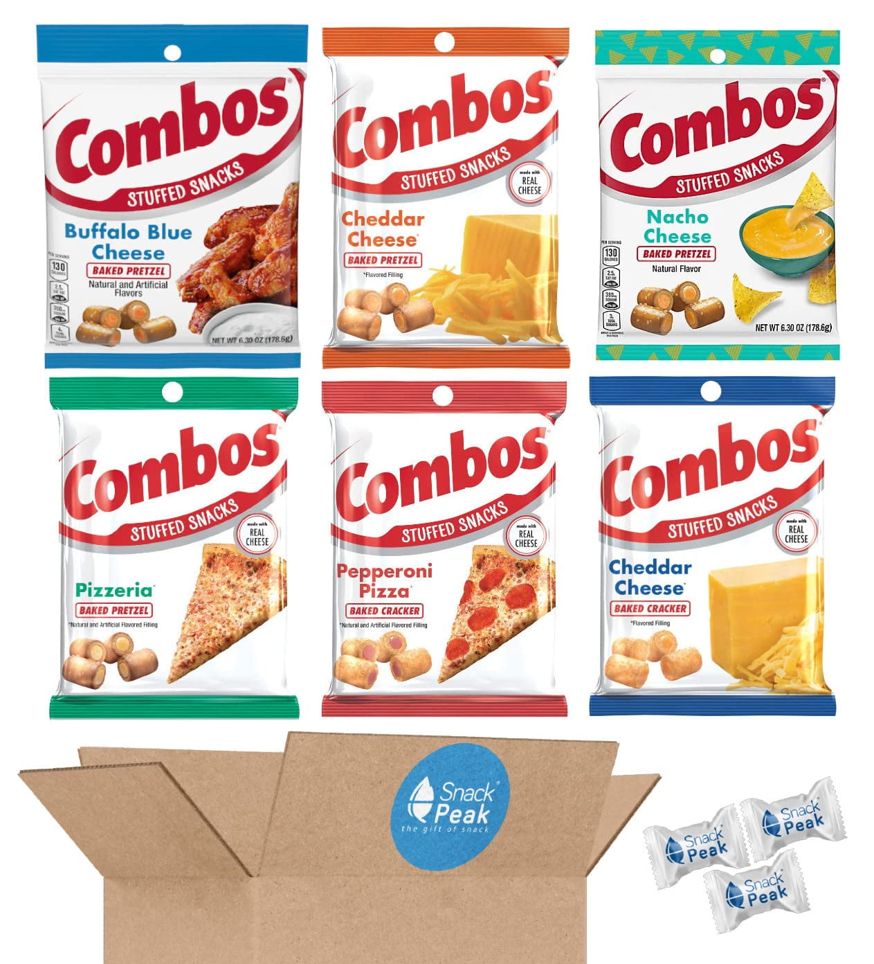 Combos Variety Snack Peak CM31 Gift Box (6 - 6.3 oz bags): Pizza ...