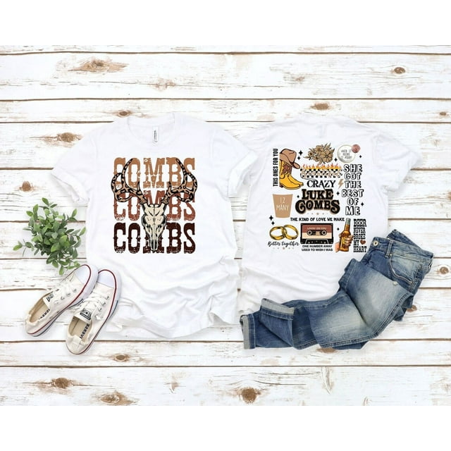 Combs Bullhead Shirt Country Music Shirt Luke Combs World Tour 2023