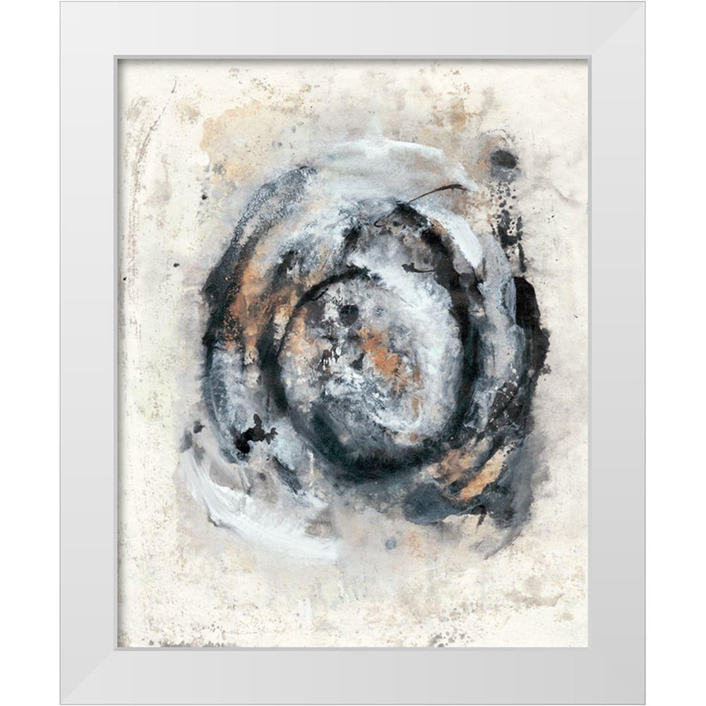 Combs, Joyce 26x32 White Modern Wood Framed Museum Art Print Titled - Circular Energy IV ...