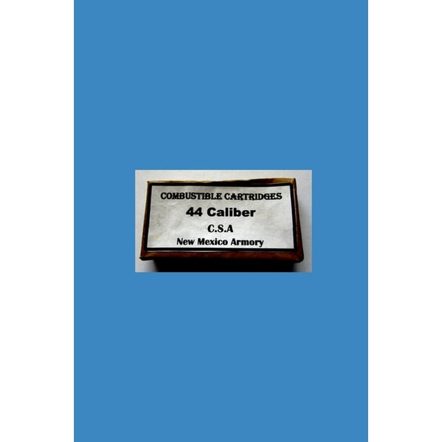 Combustible Paper Cartridges: for Black Powder Revolvers (Paperback ...