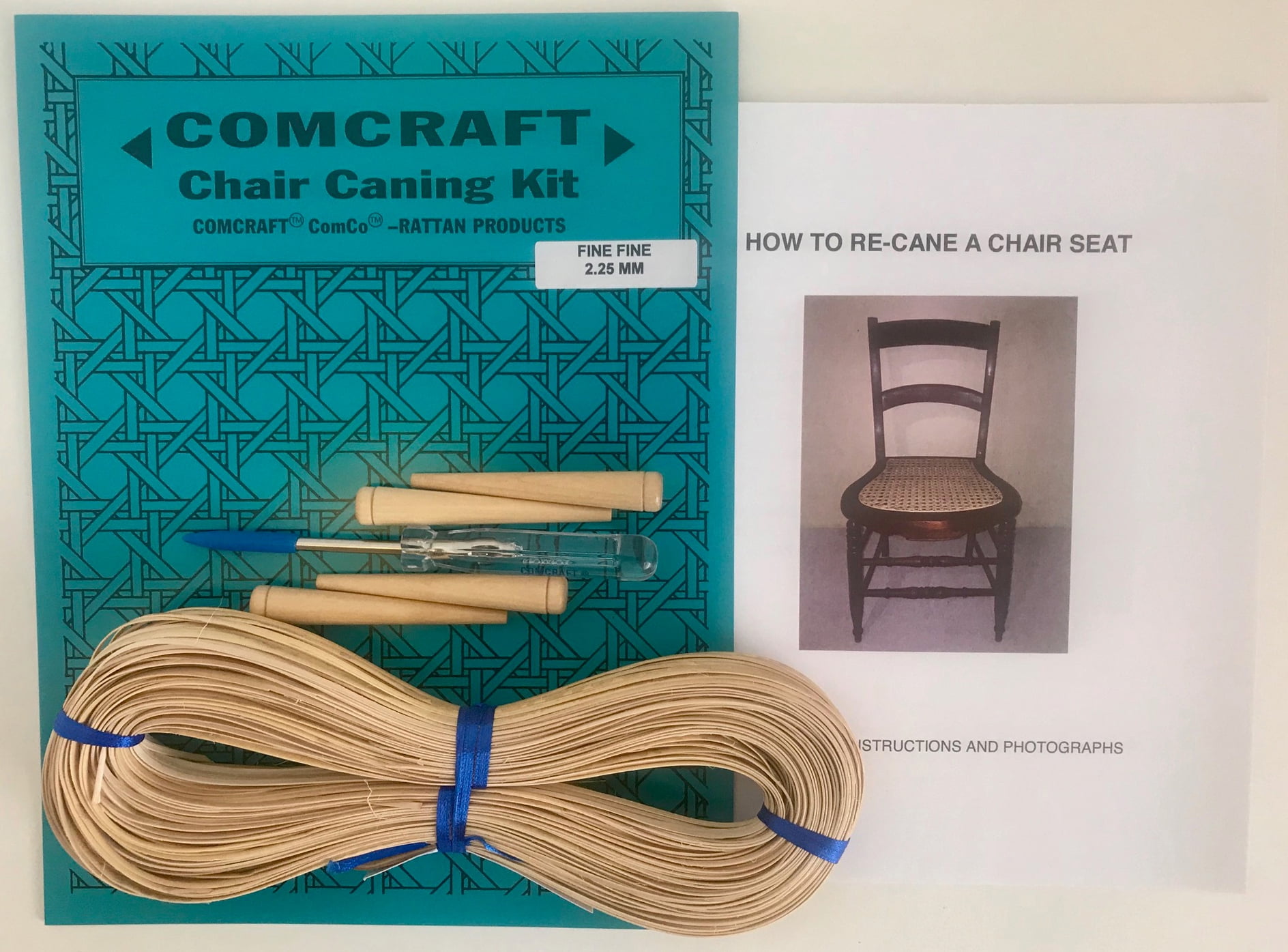Comcraft Chair Caning Kit-Fine Fine 2.25mm Cane - Walmart.com