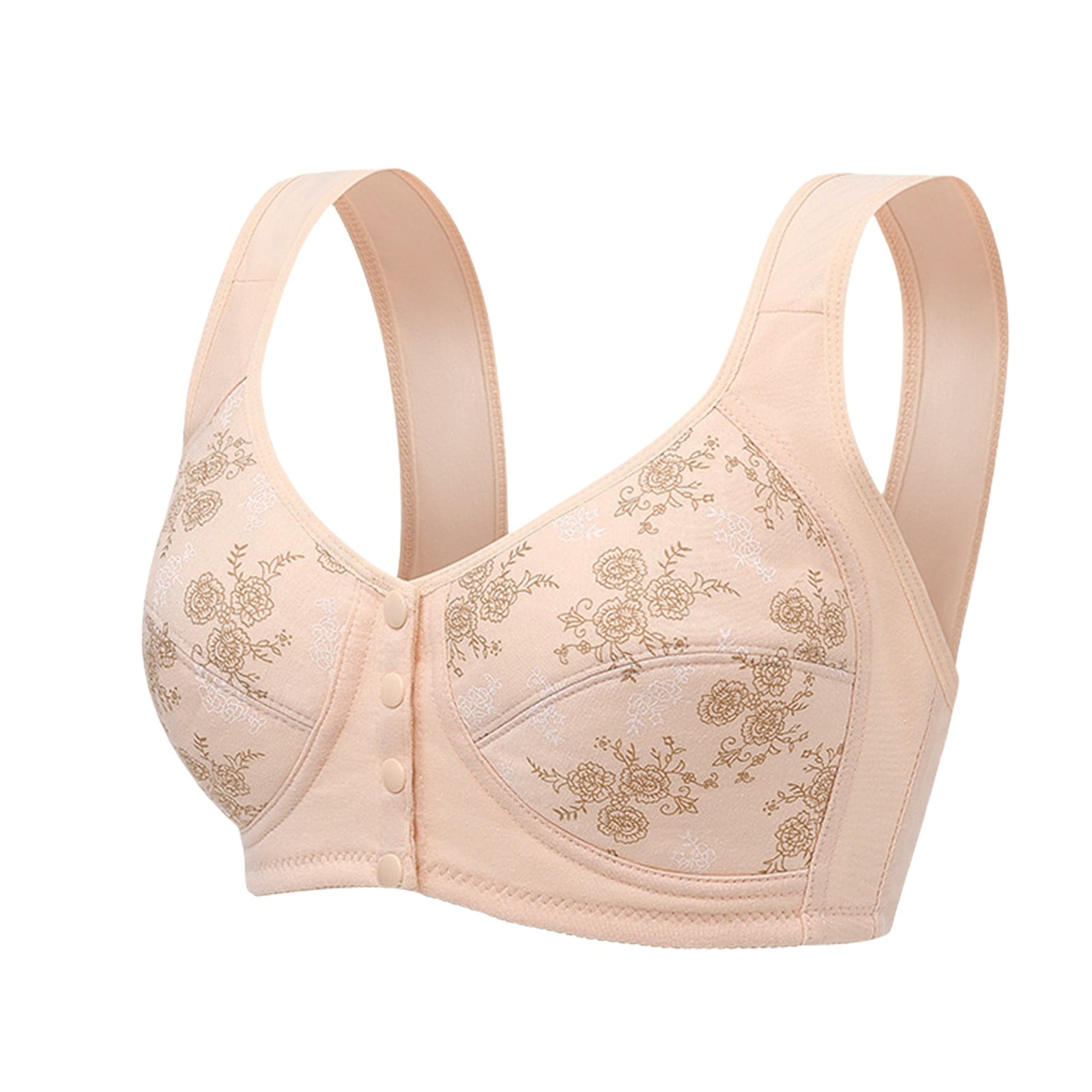 Comdrip Bras for Women Front Closure, Women Lace Front Buckle Prints ...