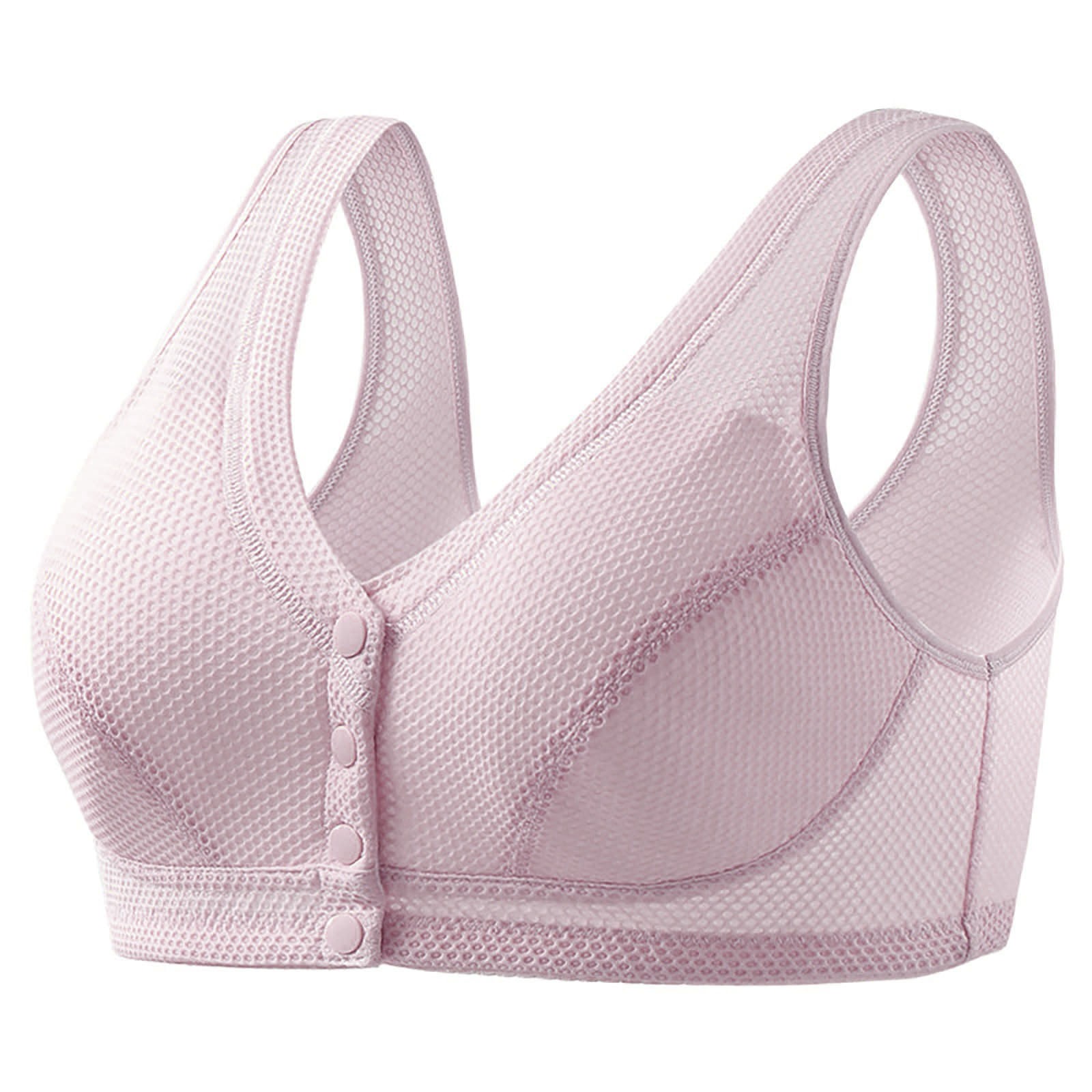 Comdrip Bras for Older Women Front Closure, Front Buckle Vest Style ...