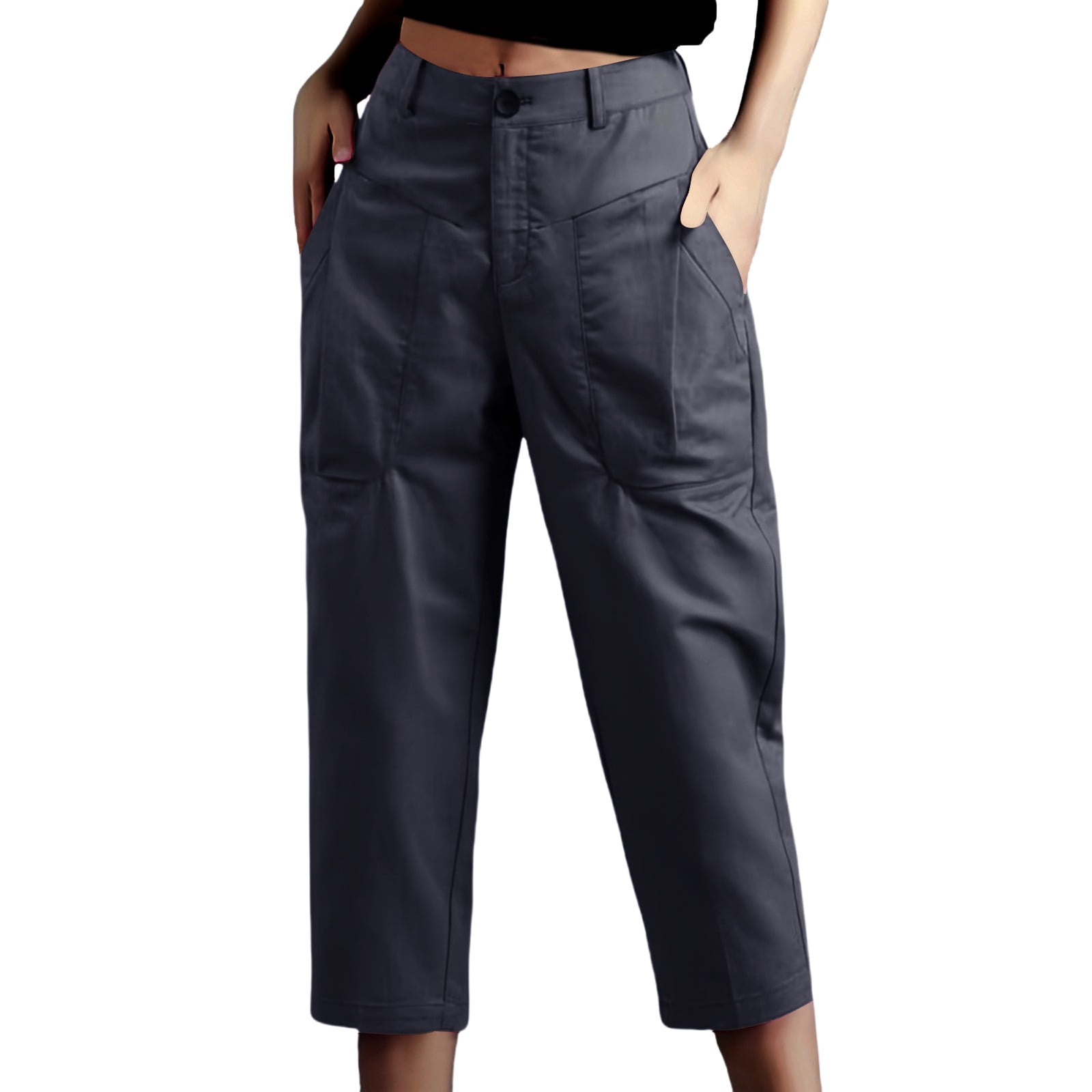 Comdrip Capri Cargo Pants for Women, Women's Cargo Pants Relaxed Fit ...