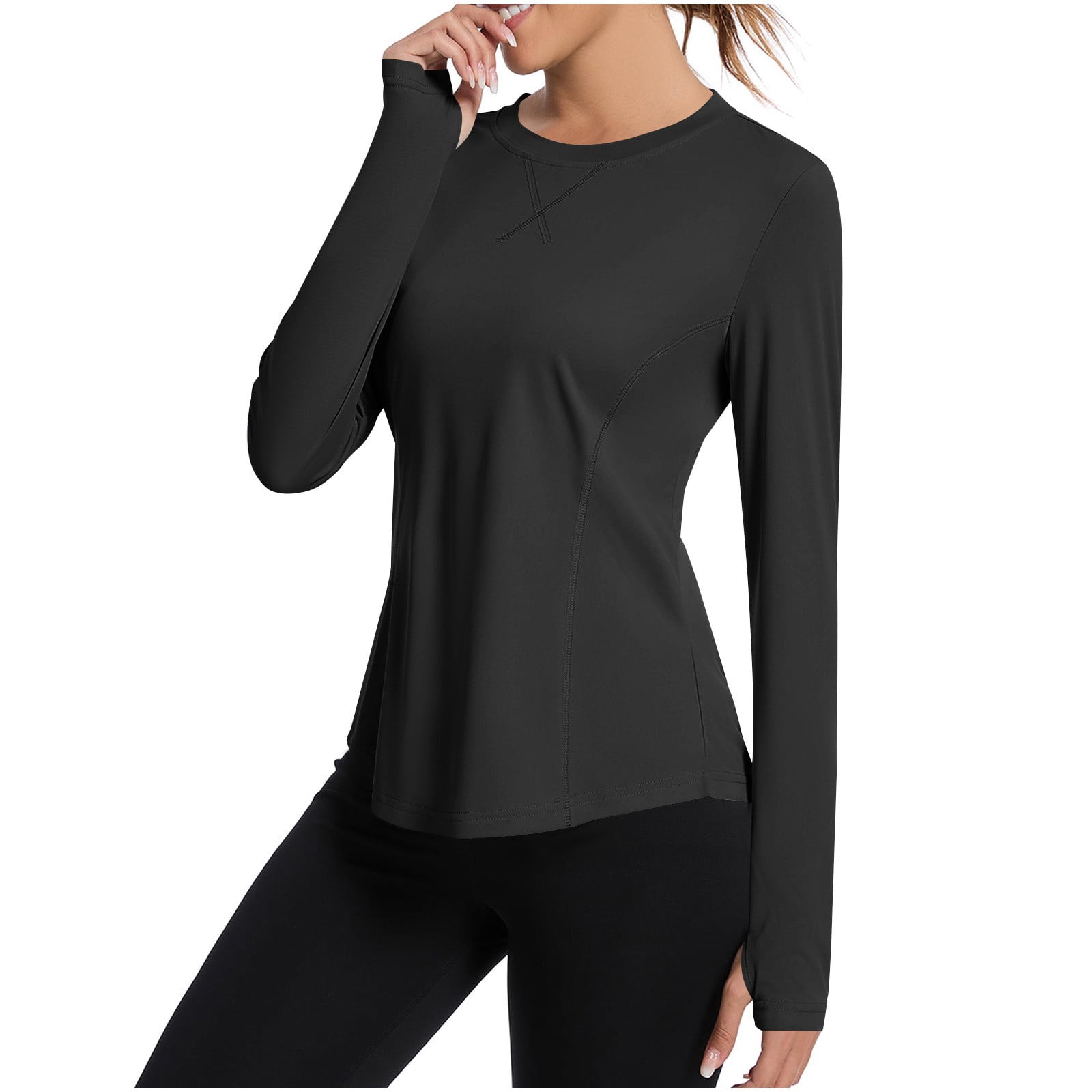 Comdrip Compression Shirts Woman, Women's Autumn Fitness Suit Slim Fit ...