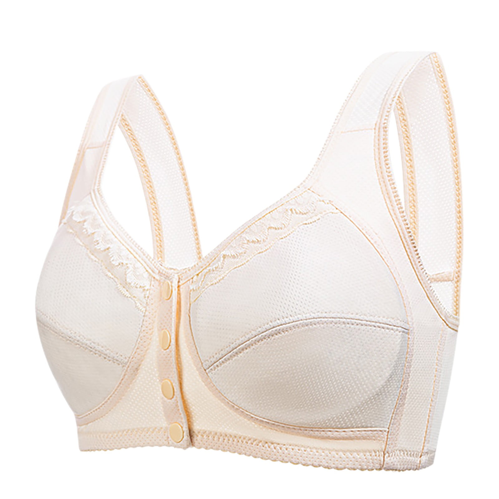 Comdrip Front Closing Bras for Older Women, Front Buckle Anti Sagging ...