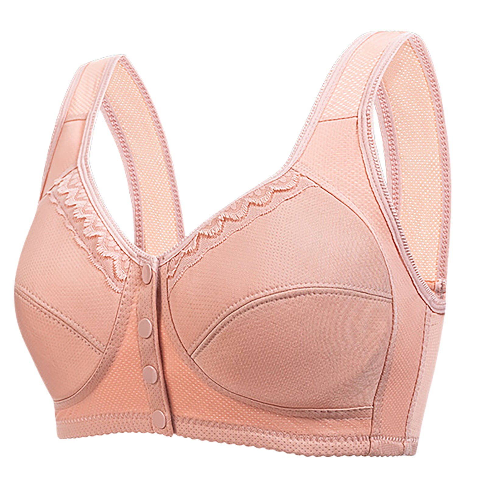 Comdrip Front Closing Bras for Older Women, Front Buckle Anti Sagging ...