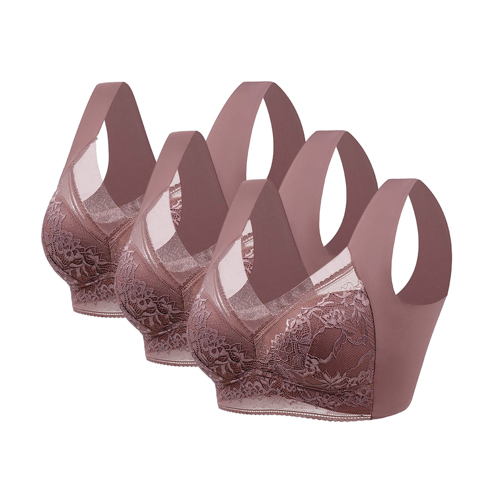 Comdrip Sleeping Bra, Women's Lace Bras Womens Comfy Anti Sagging Plus ...