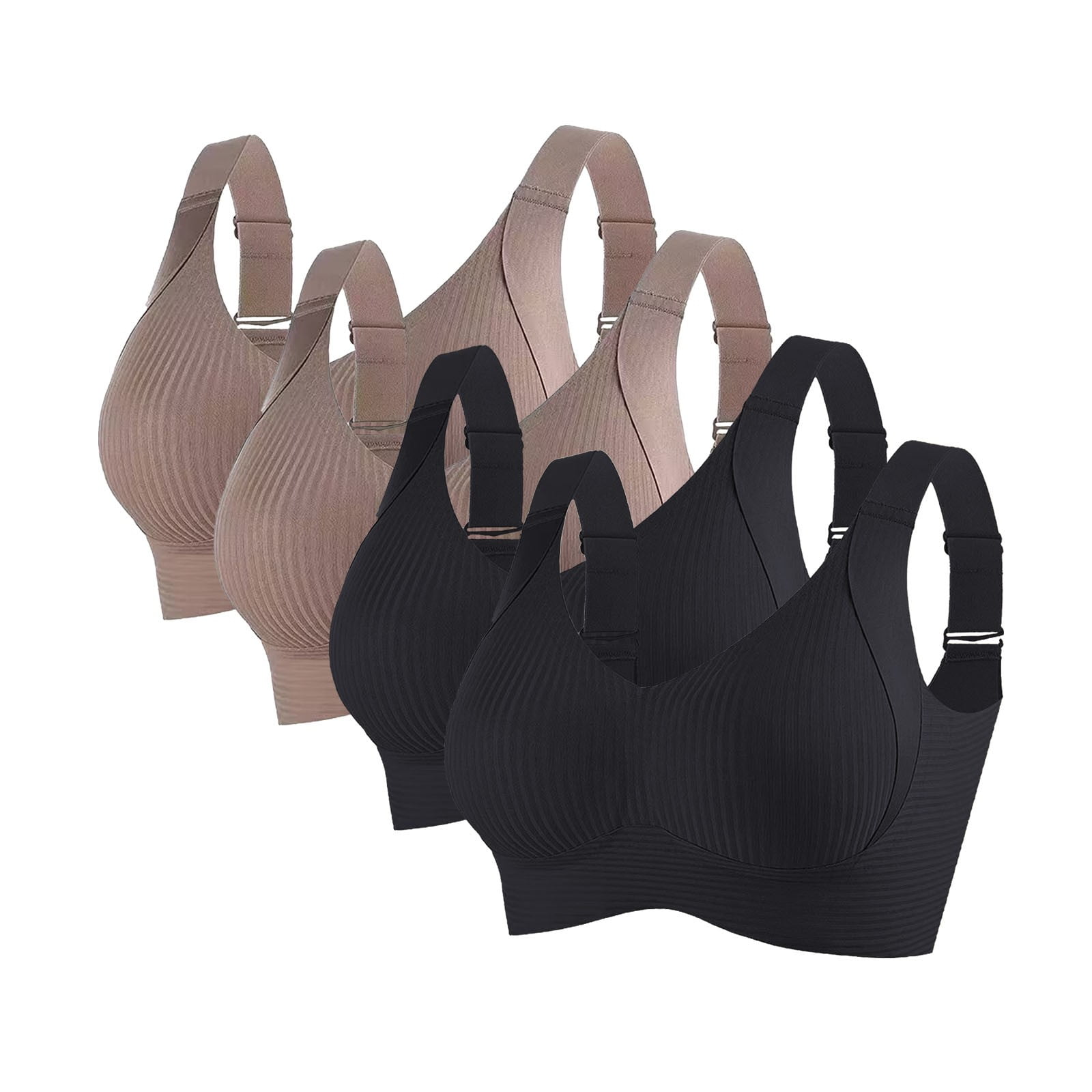 Comdrip Tshirt Bras for Women, Thin Laceless Ring Comfortable ...