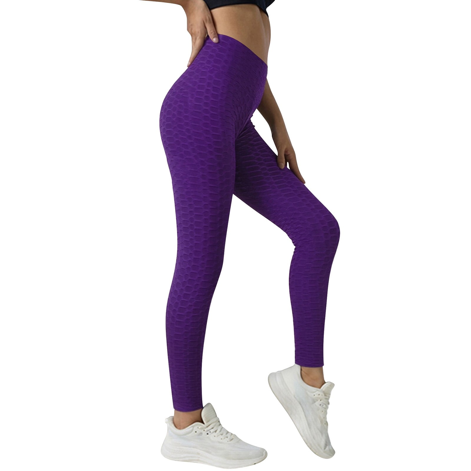 Comdrip Tummy Control Butt Lifting Leggings Women's Bubble Hip Lifting ...