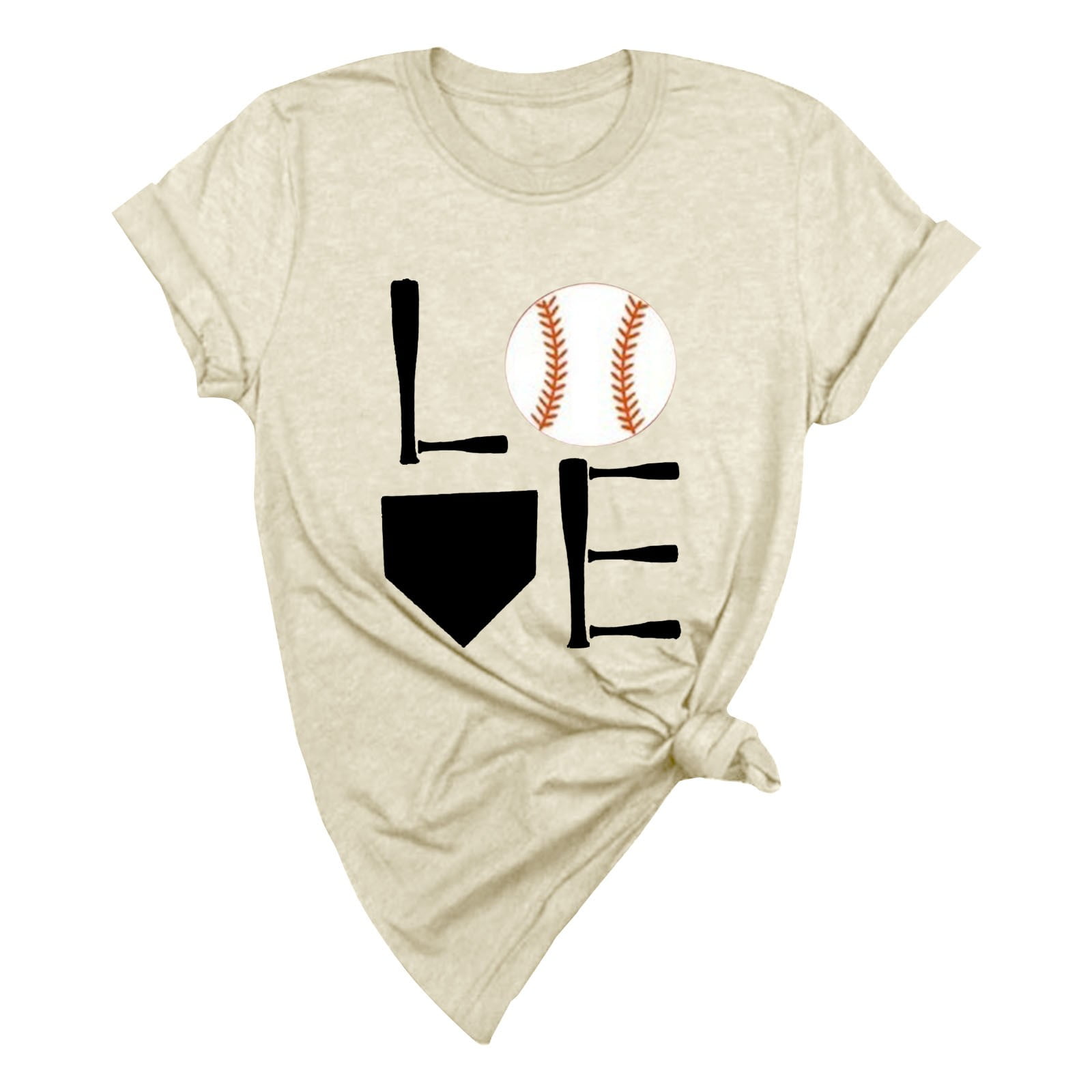 Comdrip Women's Baseball Print T-Shirt Women's Athletic Shirts & Tees ...