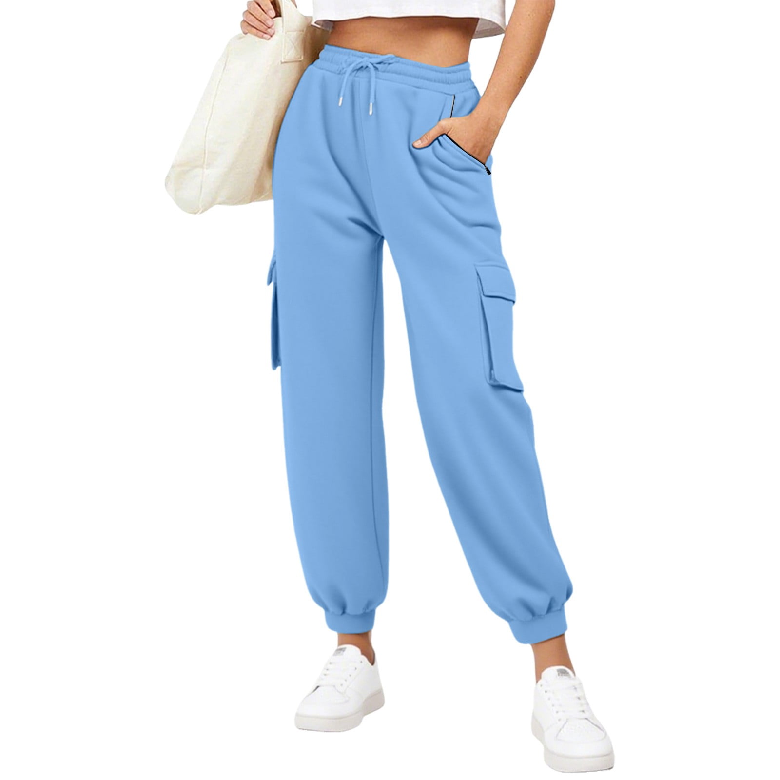 Comdrip Women's Lounge Sweatpants, Women's Thin High Waisted Loose ...
