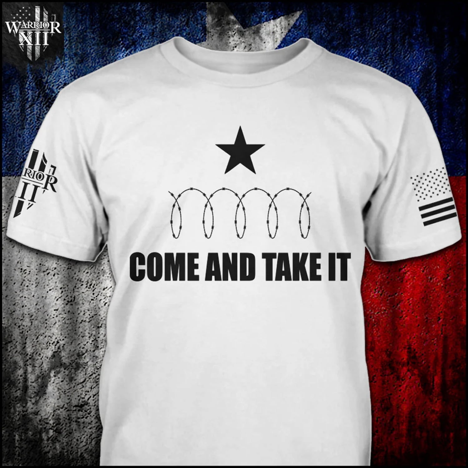 Come And Take It - Razor Wire T-Shirt Patriotic Tribute Tee | American Pride Veteran Support ...