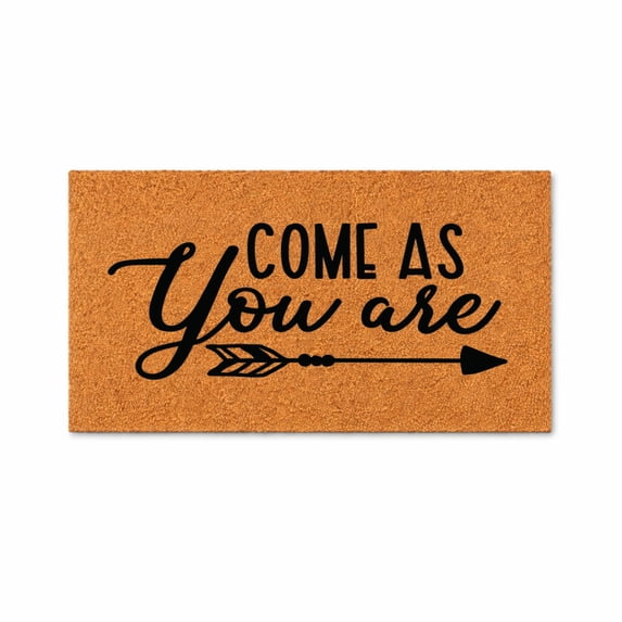 Come As You Are Doormat, Welcome Mat, Front Porch Entry Rug, Rustic ...