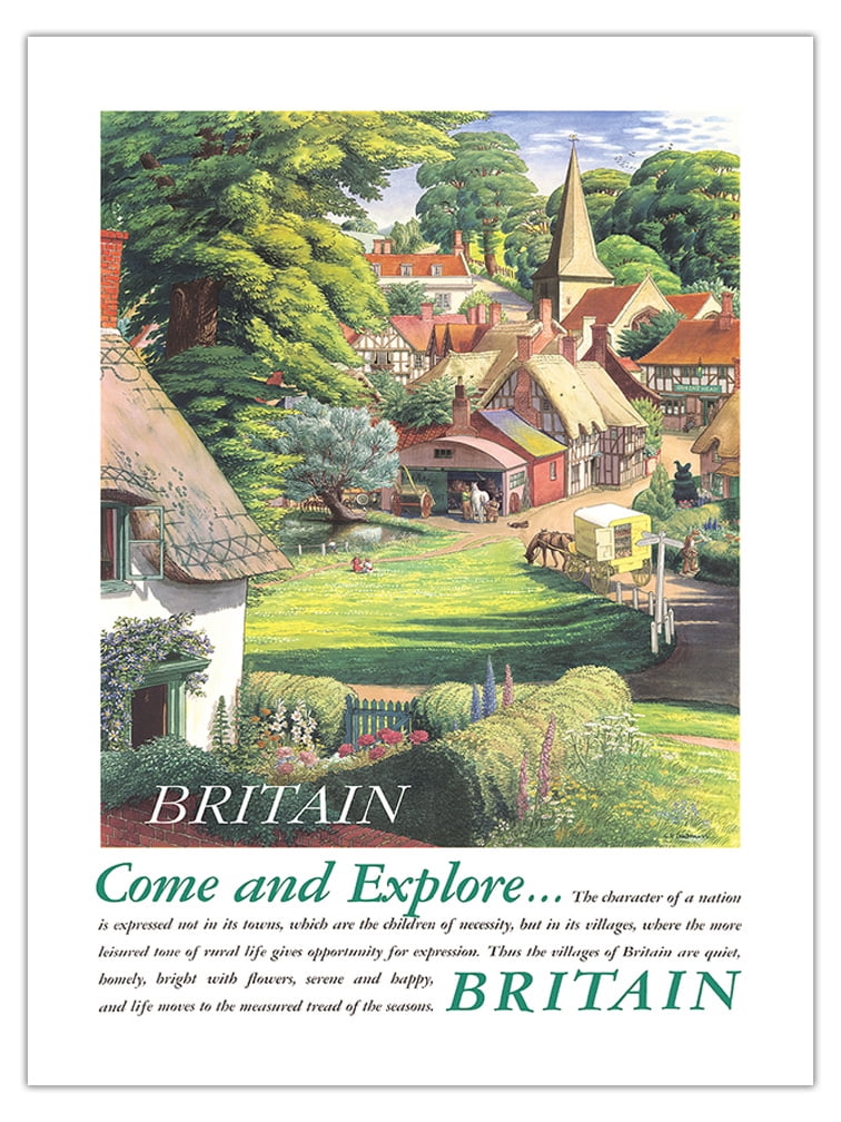 Come and Explore Britain - British Rural Villages - Vintage Travel ...